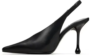 JIMMY CHOO Isa 95 Pointed Toe High-heeled Sandals - Black