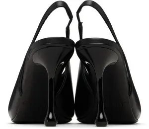 JIMMY CHOO Isa 95 Pointed Toe High-heeled Sandals - Black