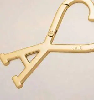 AMI Paris Heart Logo Keychain