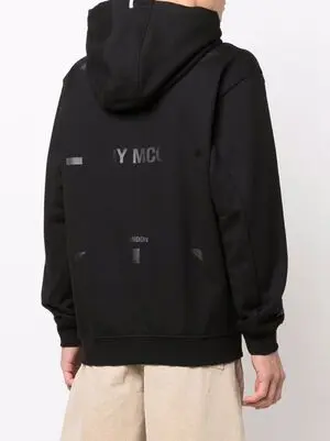 Alexander McQueen Logo-embroidered Cotton Hoodie - Black