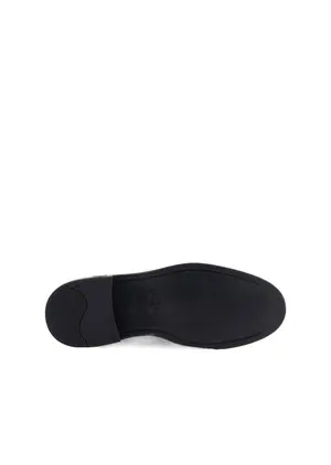 Emporio Armani Lace Up Round Toe Leather Shoes