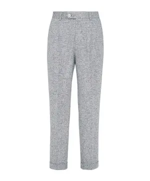Brunello Cucinelli Tailored Pleated Trousers - Medium Gray