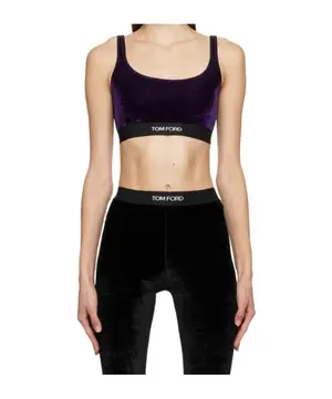TOM FORD Logo Low Round Neck Bra