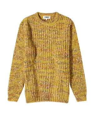 You Must Create Textured Round Neck Long Sleeve Sweater - Brown