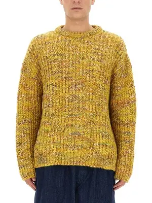 You Must Create Textured Round Neck Long Sleeve Sweater