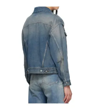 MAISON MARGIELA Distressed Denim Trucker Jacket