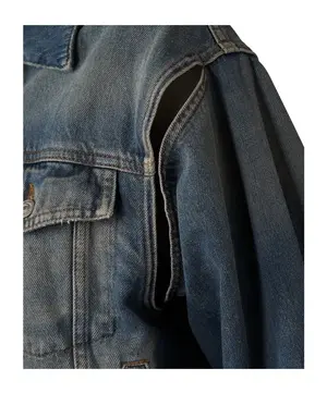 MAISON MARGIELA Distressed Denim Trucker Jacket