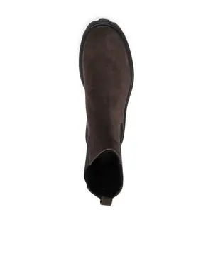 TOD'S Round Toe Elasticated Ankle Boots - Black