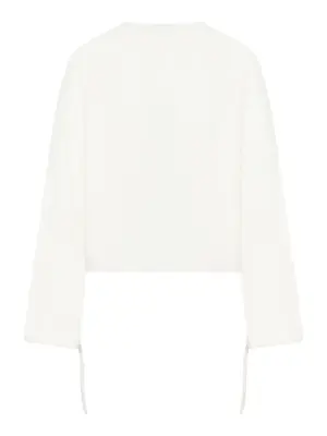 Max Mara Crewneck Long-sleeved Jumper - White