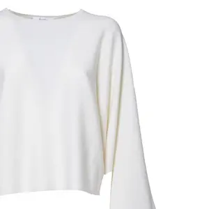 Max Mara Crewneck Long-sleeved Jumper - White
