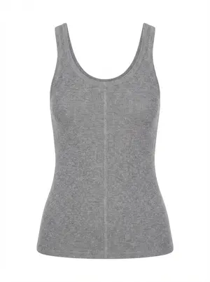 LISA YANG Meng Ribbed Tank Top - Gray
