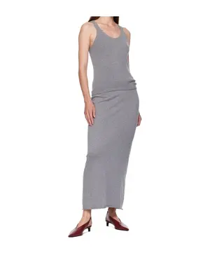 LISA YANG Meng Ribbed Tank Top - Gray