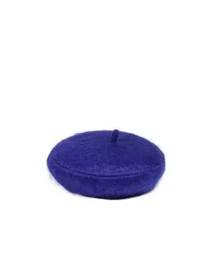 Gucci Gg Felt Beret - Blue