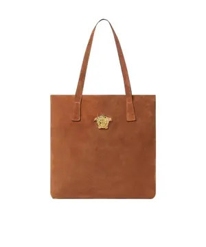 Versace La Medusa Shopper Bag - Brown