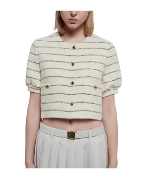 Miu Miu Striped Outerwear For Women
