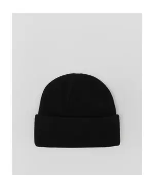Burberry Logo Crest Embroidery Knitted Cashmere Beanie