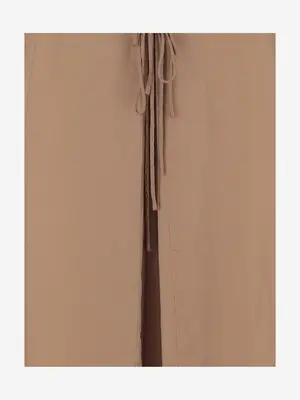 Dries Van Noten Ruffled Maxi Dress - Nude
