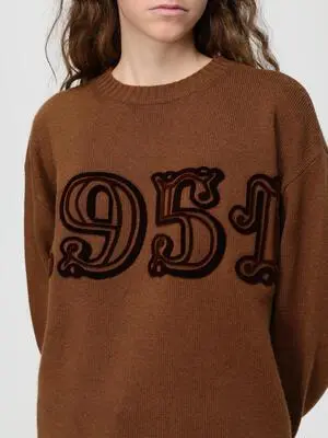 Max Mara Crewneck "1951" Appliqué Jumper - Brown