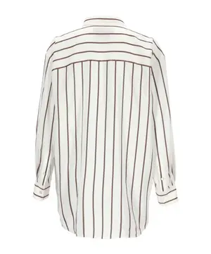Gucci Striped Collared Long-sleeve Shirt
