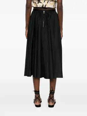 Elisabetta Franchi Embellished Midi Skirt - Black