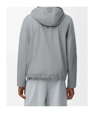 Loewe Hooded Jacket With Leather Patch Pocket
