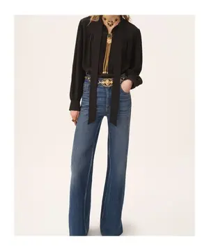 Chloé Long Sleeve Pleated Top