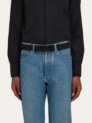 FERRAGAMO Reversible Gancini Buckle Belt