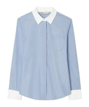 Tory Burch Long Sleeve Striped Shirt