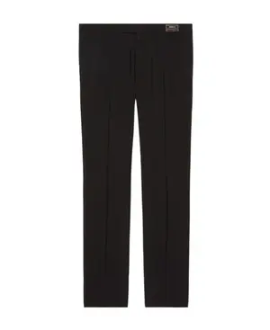 Gucci Logo Patch Tailored Trousers - Black