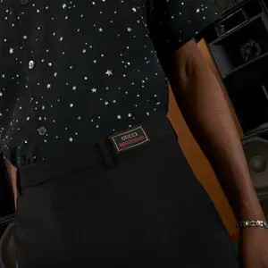 Gucci Logo Patch Tailored Trousers