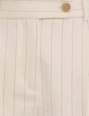 Zimmermann Pinstriped Pleated Trousers