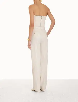 Zimmermann Pinstriped Pleated Trousers