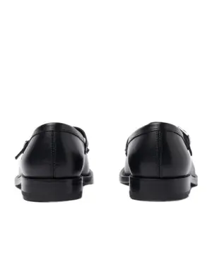 SCAROSSO Edna Buckle Fastened Flat - Black