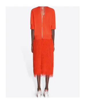 Dries Van Noten Red Merino Short-sleeve Top - Light Red