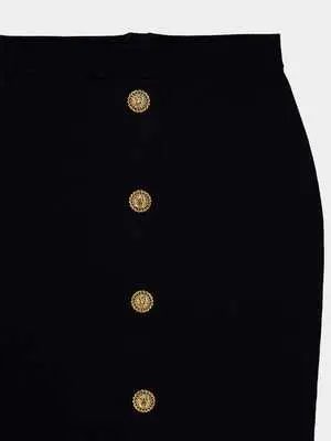 Balmain Button Detailed Pencil Skirt