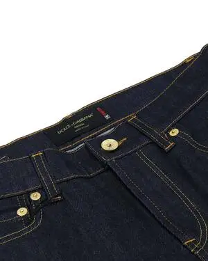 Dolce & Gabbana Straight Leg Jeans - Black