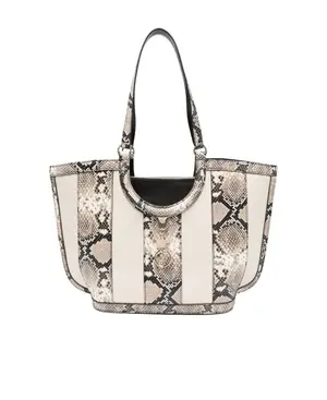 See By Chloé Printed Canvas And Embossed Leather Handbag
