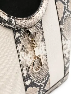 See By Chloé Printed Canvas And Embossed Leather Handbag