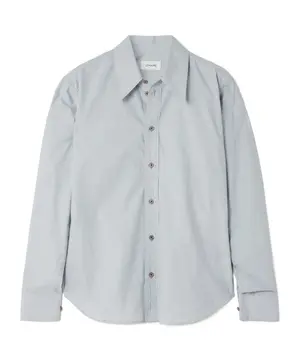 LEMAIRE Button-down Long Sleeve Shirt - Mist