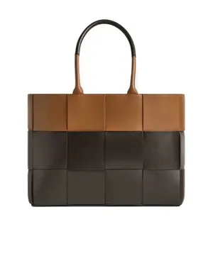 Bottega Veneta Intrecciato Panel Tote Bag - Black