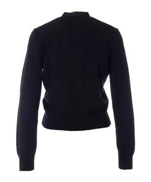 A.p.c. Logo Intarsia V-neck Cardigan