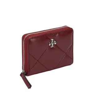Tory Burch Kira Quilted-design Small Wallet - Red