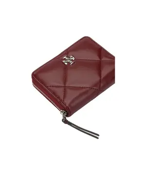 Tory Burch Kira Quilted-design Small Wallet - Red