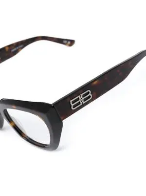Balenciaga Cat-eye Glasses - Black