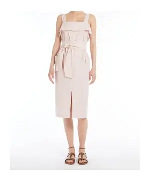Max Mara Sleeveless Belted Dress