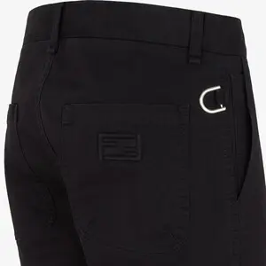 Fendi Mid Rise Straight Leg Chino Trousers