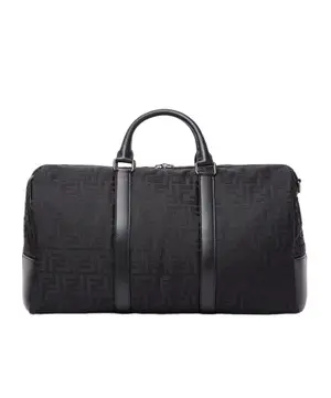 Fendi Ff Zipped Travel Bag - Black
