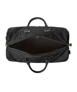 Fendi Ff Zipped Travel Bag - Black