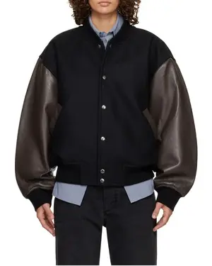 Studio Nicholson Long Sleeve Bomber Jacket