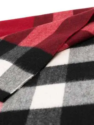 Burberry Check-pattern Fringed Scarf